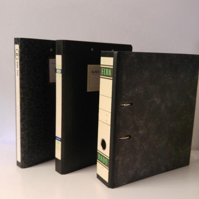 Black Dark Grey Arch Ring Files, Hobbies & Toys, Stationery & Craft ...