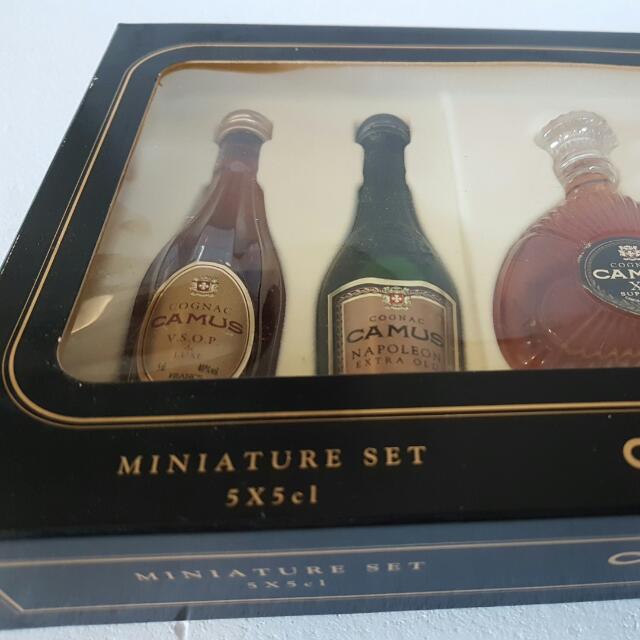 Reserved: Camus Cognac Box Set Of Miniature Liquor Bottles For Display ...