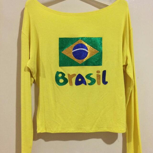 Fifa World Cup Brazil Top, Women's Fashion, Tops, Longsleeves on Carousell