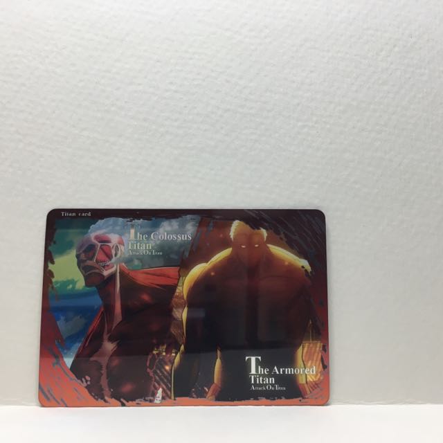 SNK/AOT Colossus Titan & Armoured Titan Titan Card, Hobbies & Toys ...
