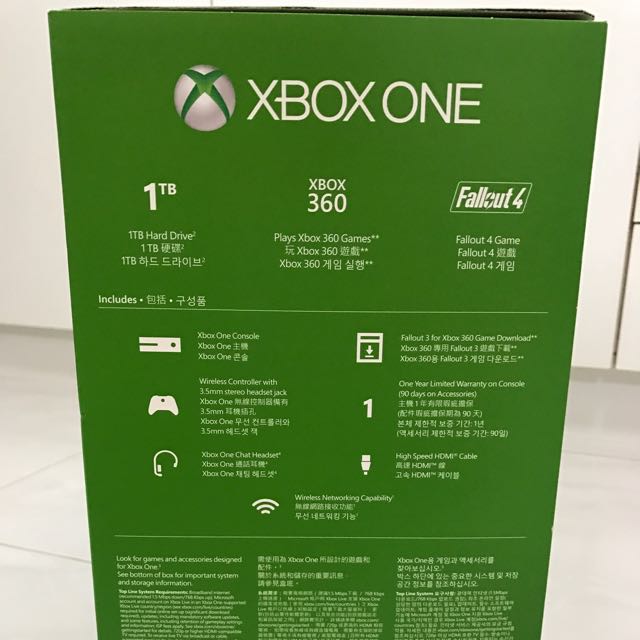 Xbox One 1TB Fallout 4 Bundle, Video Gaming, Video Game Consoles, Xbox ...