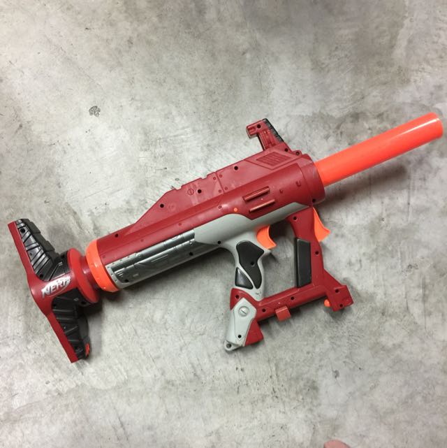 nerf rocket launcher red