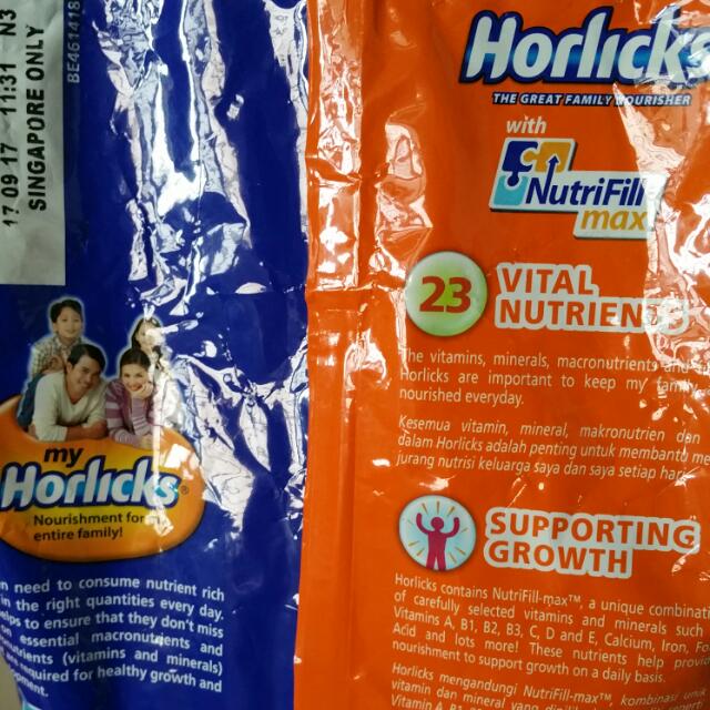 1.8kg Horlicks Refill Pack, Health & Nutrition, Health Supplements ...
