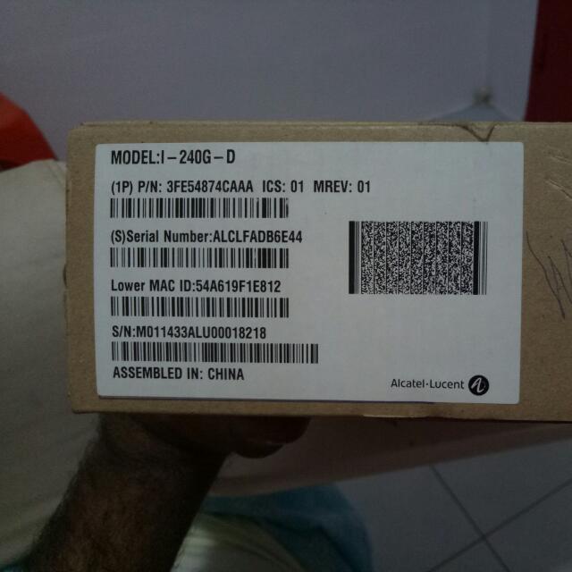 Alcatel Lucent Modem (model: I-240G-D), Computers & Tech, Parts ...