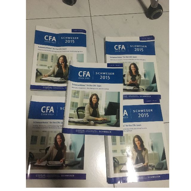 CFA Level 3 2015 SchweserNotes (5 books), Hobbies & Toys, Books ...