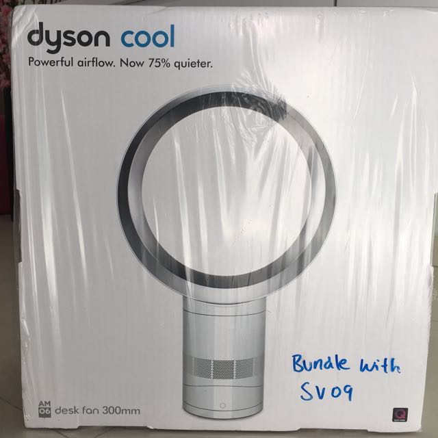 Dyson AM06 30cm Desk White, Furniture & Home Living, Lighting & Fans ...