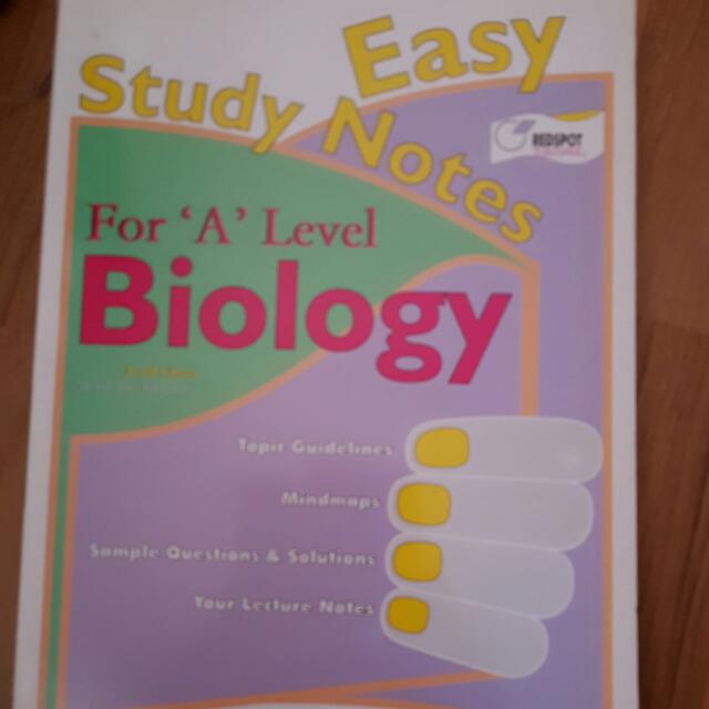 Easy Study Notes For A level Biology, Hobbies & Toys, Books & Magazines ...