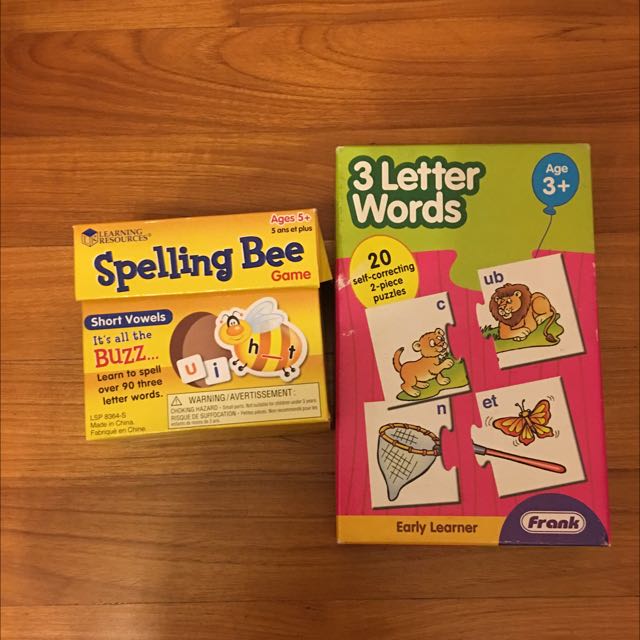 Preschool CVC Spelling Game And Puzzle Bundle., Hobbies & Toys, Toys ...