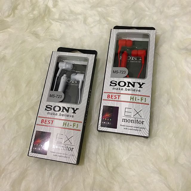 Sony Earphone MS-723, Telepon Seluler & Tablet, Aksesoris Tablet ...