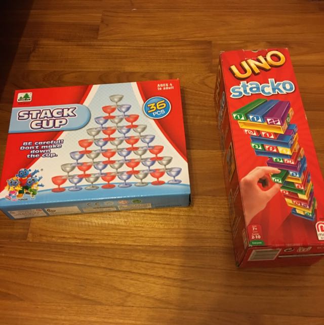 UNO Stacko Game With Free Stack Up Cups Game, Hobbies & Toys, Toys ...