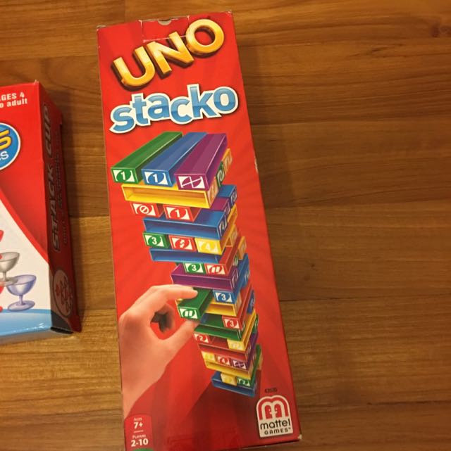 UNO Stacko Game With Free Stack Up Cups Game, Hobbies & Toys, Toys ...