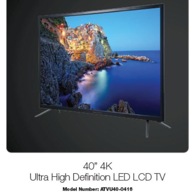 40" 4K Ultra High Definition LED LCD TV - BAUHN Black Series (FREE ...