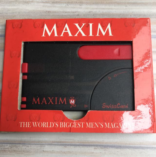Maxim Magazine Singapore Swiss Card, Everything Else on Carousell