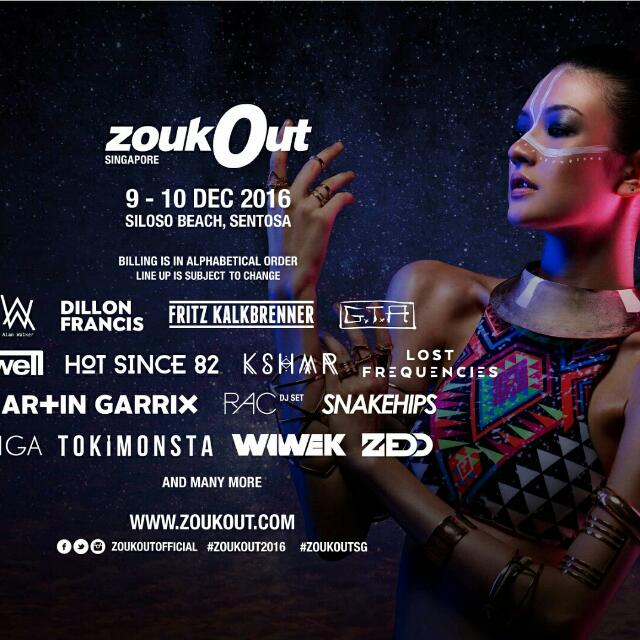 Zouk Out Tickets Day 2, Tickets & Vouchers, Event Tickets on Carousell