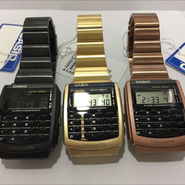 Casio Vintage Calculator Watch CA506 Model, Men's Fashion, Watches ...