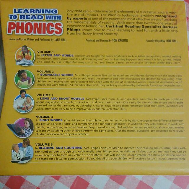 LEARNING TO READ WITH PHONICS (5 VCD COMPLETE GUIDE), Babies & Kids ...