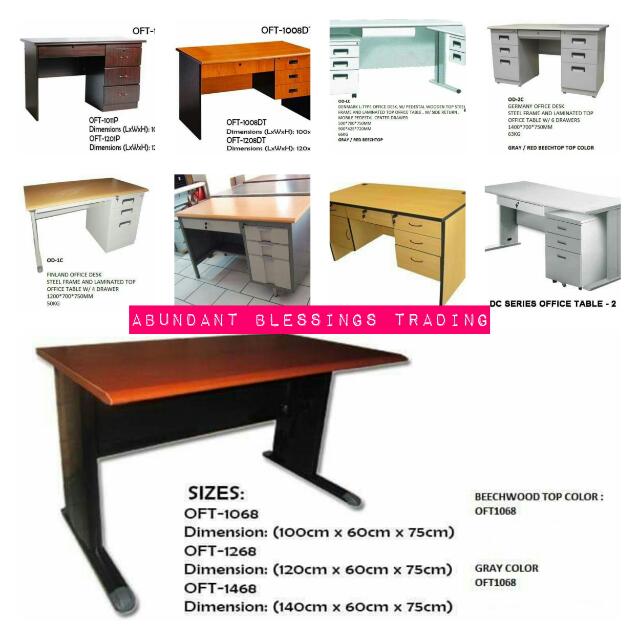 Office Table W/ Drawers^partition^cubicle, Furniture & Home Living ...