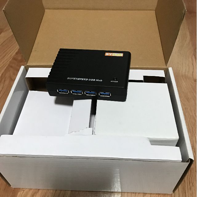 St LAB USB 3.0 4 Port Hub with Power Adapter, Computers & Tech, Parts ...