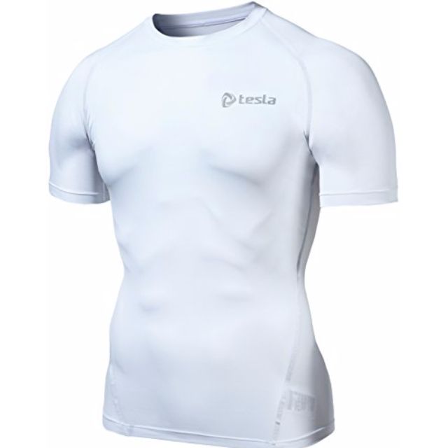 Tesla Compression Short Sleeve Shirt, Women's Fashion, Tops, Sleeveless ...
