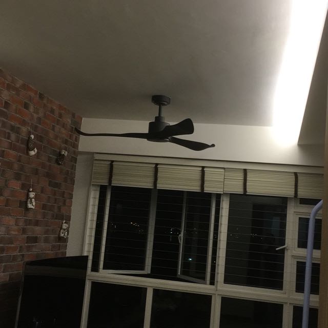 Amasco Triniti 56 Inch DC Ceiling Fan, Furniture & Home Living ...