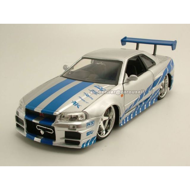 Brian's nissan skyline R34 1/24 MODEL - 2Fast 2Furious, Hobbies & Toys ...