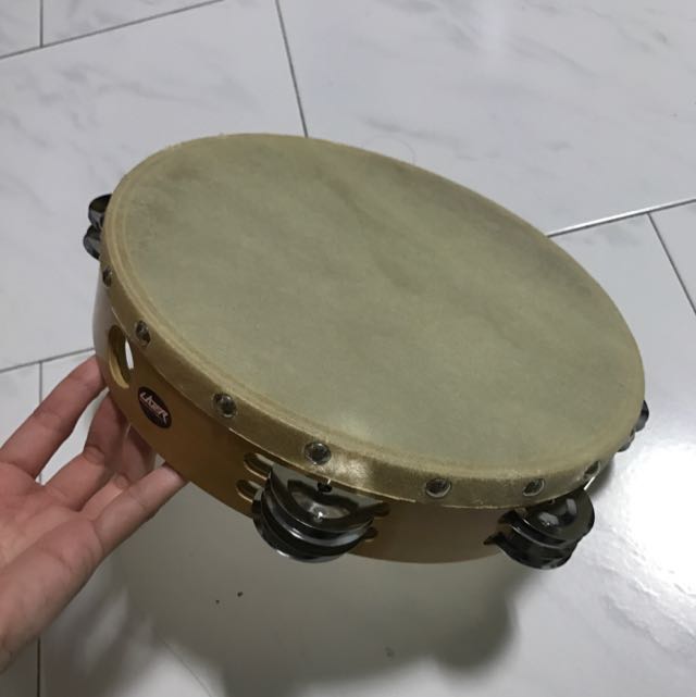 Calf Skin Tambourine, Hobbies & Toys, Music & Media, Musical ...