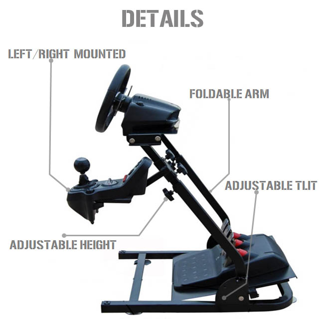 Foldable Universal Racing Wheel Stand Mount STEERING WHEEL NOT INCLUDED ...