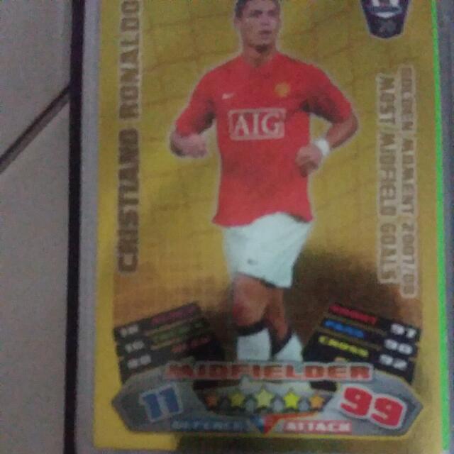 RARE!!Ronaldo Match Attax 07/08 Golden Moments, Hobbies & Toys, Toys ...