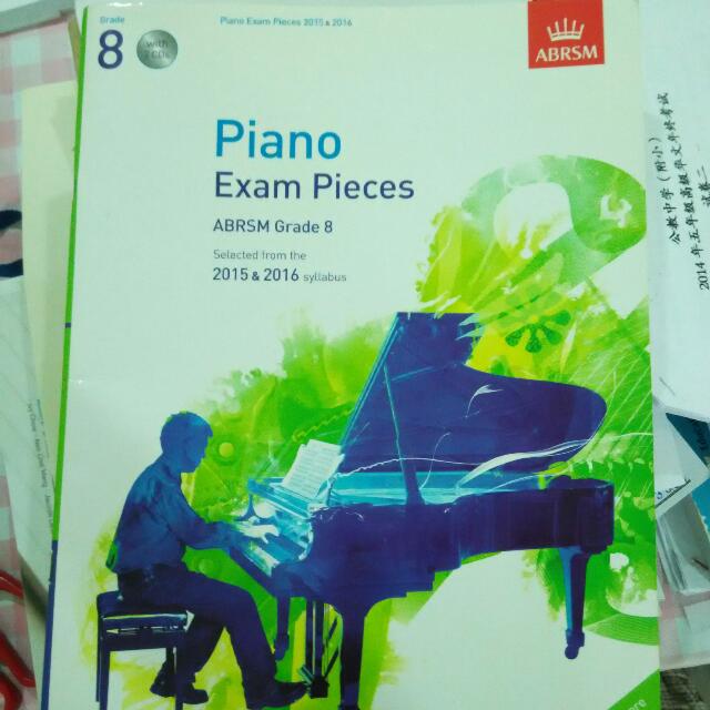 WTS GRADE 8 ABRSM EXAM PIANO PIECES BOOK 2015-2016, Hobbies & Toys ...