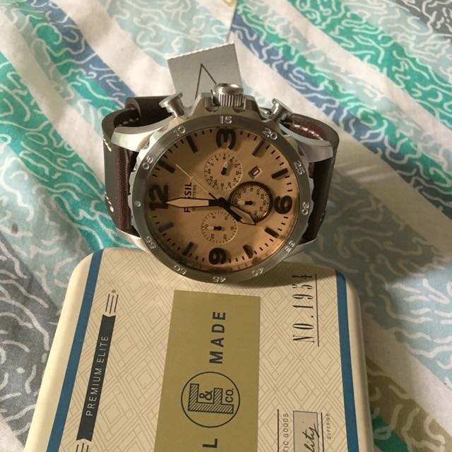Fossil Nate Silver Dial Men's, Mobile Phones & Gadgets, Wearables ...