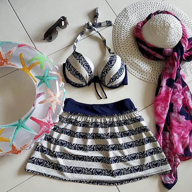3 Piece Swimsuit Push Up wire bekini, Women's Fashion, Swimwear ...