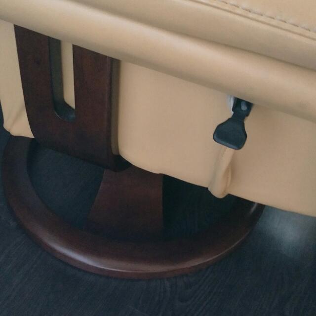 HTL Full Leather Recliner Arm Chair, Furniture & Home Living, Furniture ...