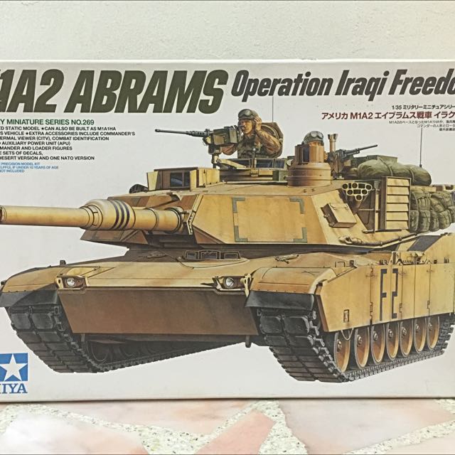 M1A2 Abrams Tank Tamiya Model Kit, Hobbies & Toys, Toys & Games on ...