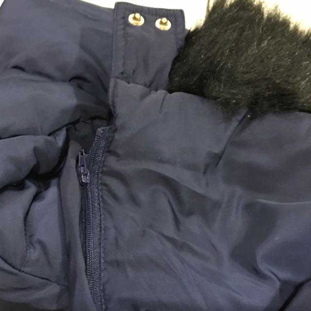 Mango Down Jacket(dark Blue), Babies & Kids, Babies & Kids Fashion on ...