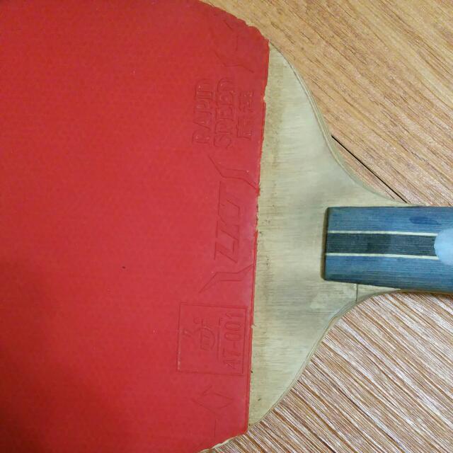 Old Table Tennis Racket With Rubber (Penhold), Sports Equipment, Sports ...