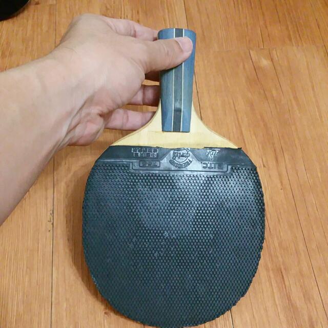 Old Table Tennis Racket With Rubber (Penhold), Sports Equipment, Sports ...