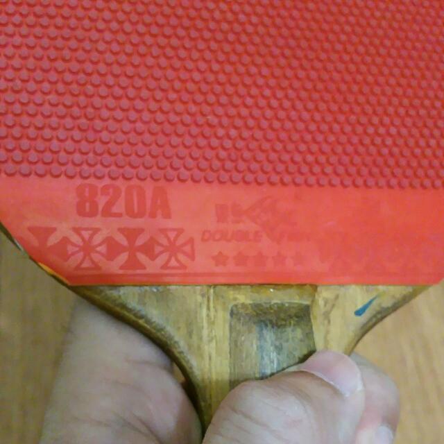 Old Table Tennis Racket With Rubber (Penhold), Sports Equipment, Sports ...