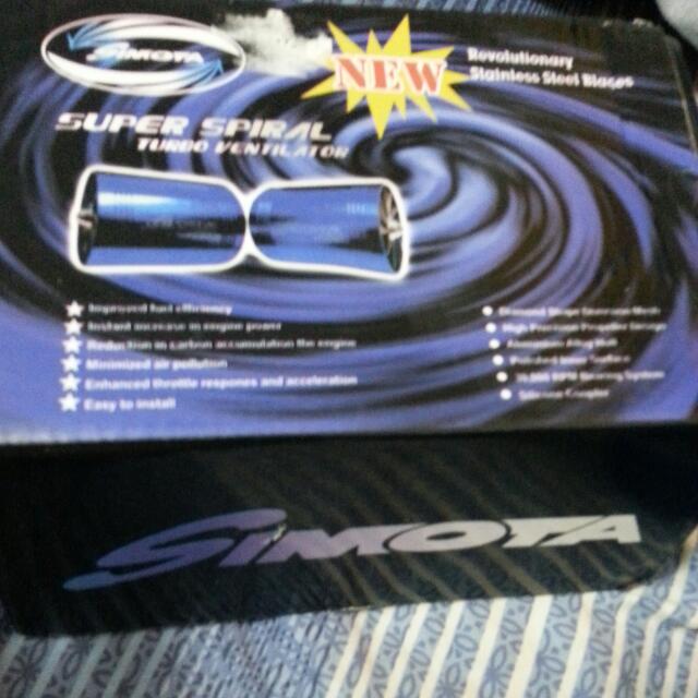 Simota Super Spiral Turbo Ventilator, Car Accessories on Carousell