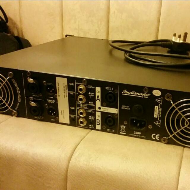 StudioMaster Pro Amplifier 900w Ax1500, Audio, Soundbars, Speakers ...