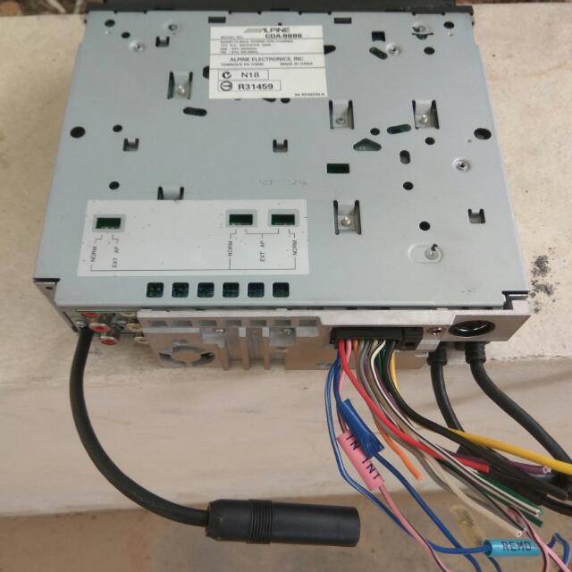 Alpine Single Din Head Unit CDA-9886, Car Accessories on Carousell