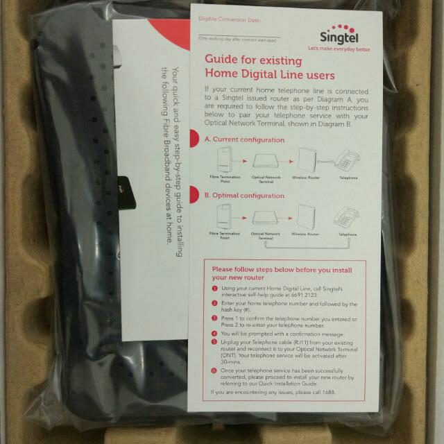 Brand New Arcadyan SingTel WiFi Wireless Gigabit Fast Fibre Broadband ...