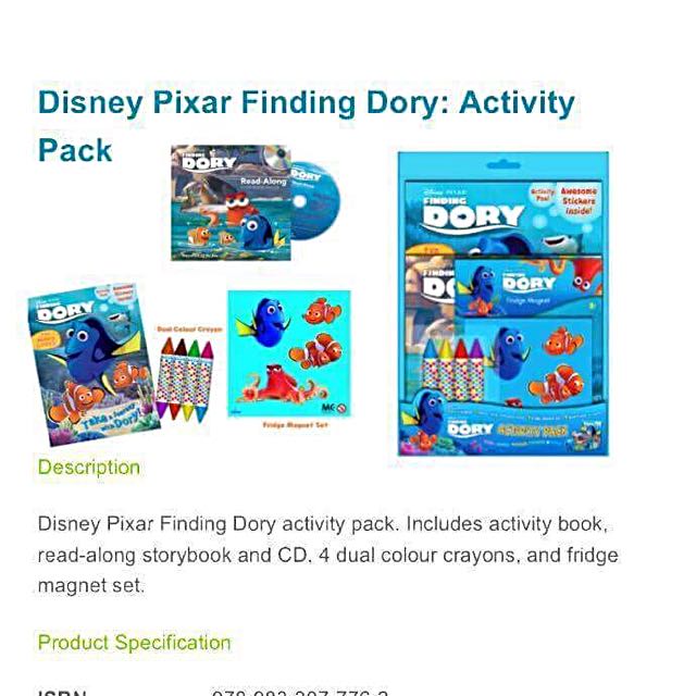Disney Nemo Activity Book, Babies & Kids, Infant Playtime on Carousell