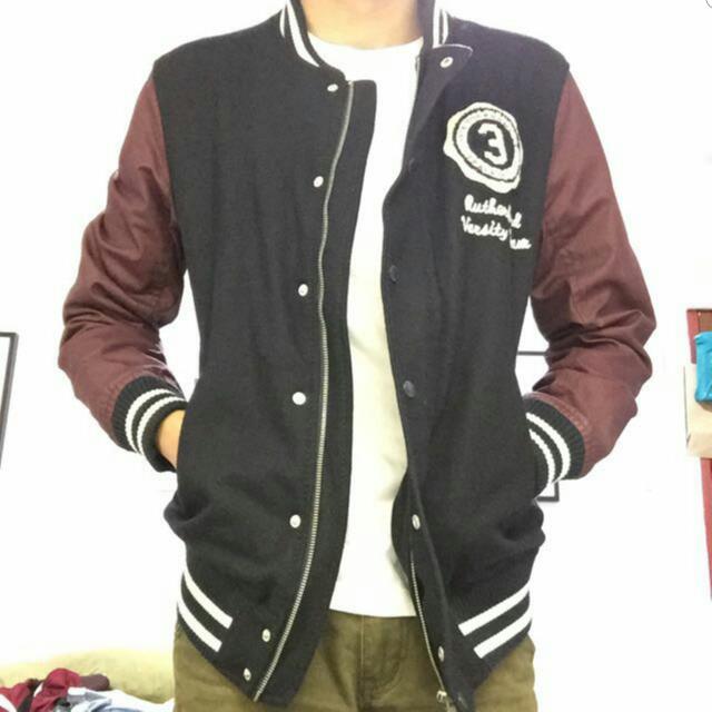 H&M Varsity Jacket, Men's Fashion, Tops & Sets, Hoodies on Carousell