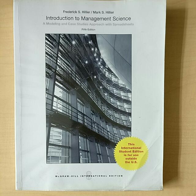 Introduction to Management Science (BU8401), Hobbies & Toys, Books ...