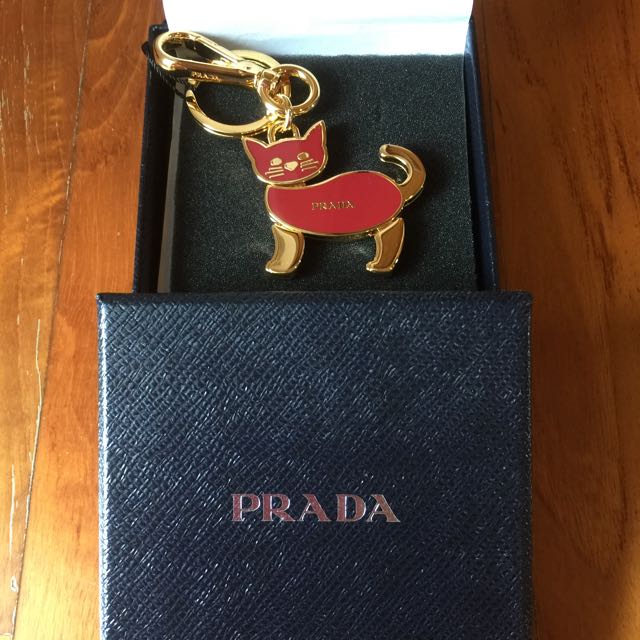 Prada Cute Cat Bag Charm, Women's Fashion, Watches & Accessories, Other ...