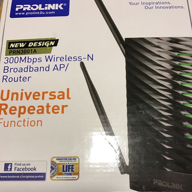 Prolink Prn3001 300mbps Wireless N Broadband Ap Router Computers And Tech Parts And Accessories
