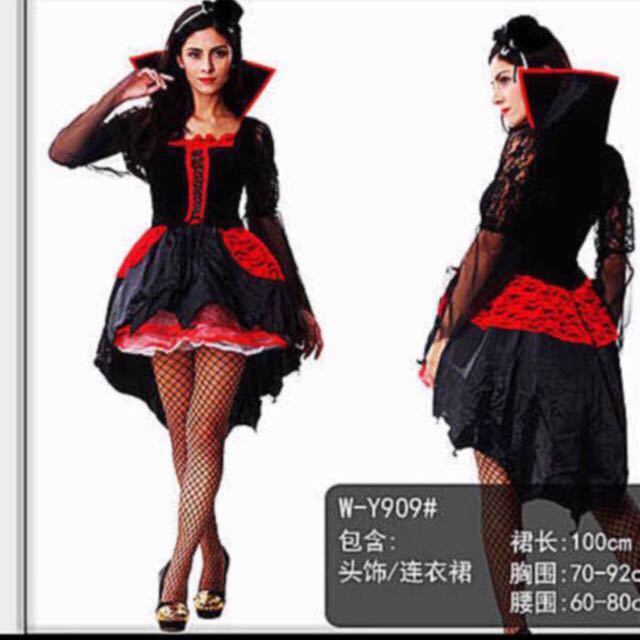 Vampire Costume Only Wore Once! Premium Quality, Women's Fashion ...