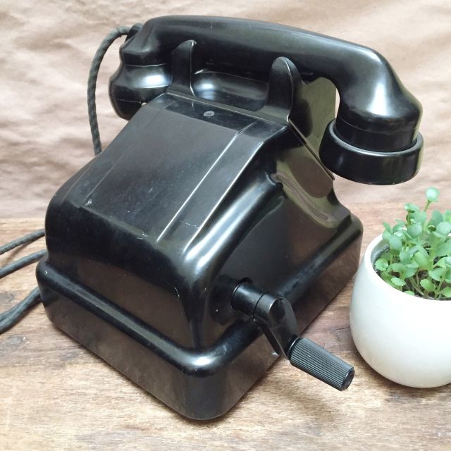 1950s Hand Crank Magneto Direct Line Telephone, Hobbies & Toys ...