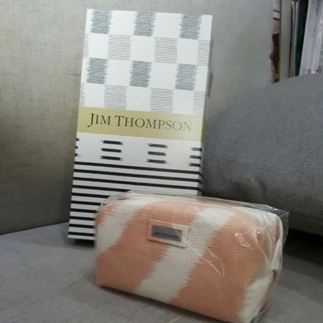 Authentic Jim Thompson Silk Pouch, Luxury, Bags & Wallets on Carousell