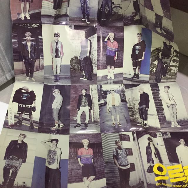 EXO The First Album Xoxo Repackage Growl Poster, Hobbies & Toys ...